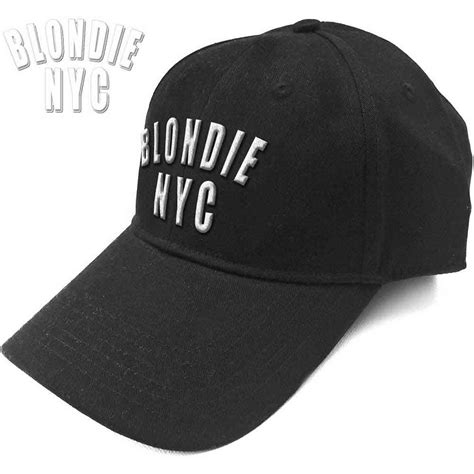 Blondie Unisex Baseball Cap Nyc Logo Black Wholesale Only