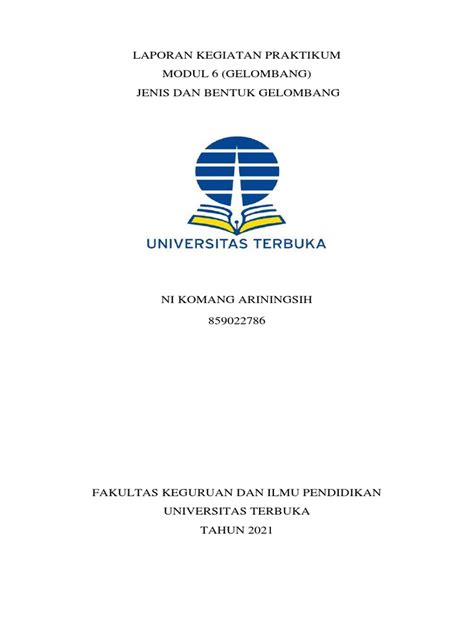 kegiatan praktikum modul 6 gelombang pdf