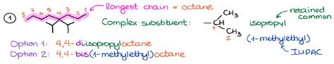 Naming Complex Substituents — Organic Chemistry Tutor