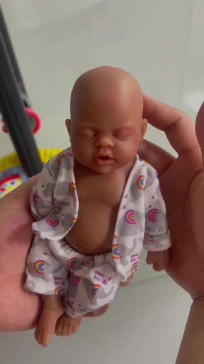 รอน Micro Preemie Full Body ซลโคนสดำแอฟรกนอเมรกน Bady Owen เหมอนจรง Mini Reborn