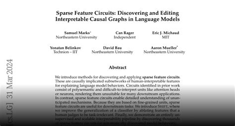 Paper Page Sparse Feature Circuits Discovering And Editing