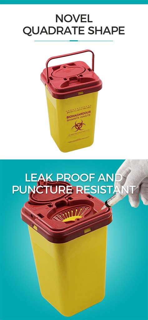 1 4l Sharps Container For Canada Sharps Container Sharps Box Needle