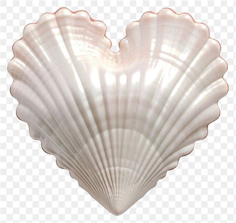 Png Heart Shell White Background Premium Png Rawpixel