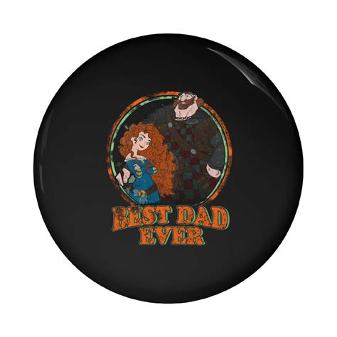 Vintage Disney Best Dad Ever King Fergus And Merida Pin Buttons