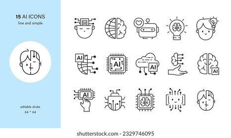 Artificial Intelligence Element Collection Images Stock Photos