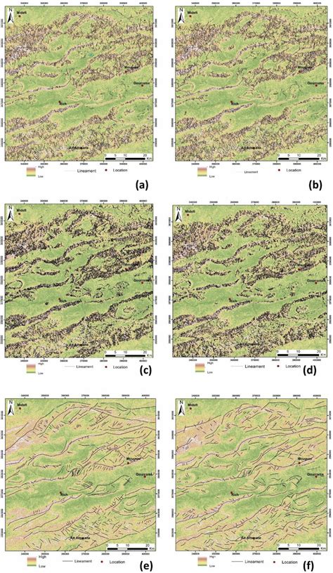 Superposition Of Shaded Relief Map And The Automatically Extract Download Scientific Diagram
