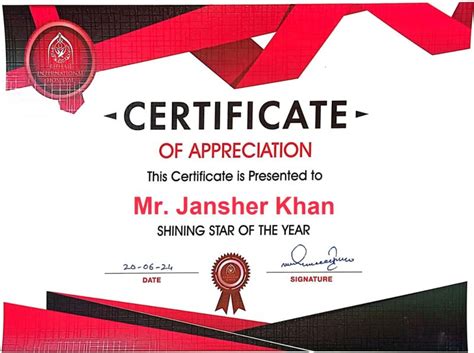 Jan Sher Khan On Linkedin Im Happy To Share That I Have Been Awarded Shining Star Of The Year