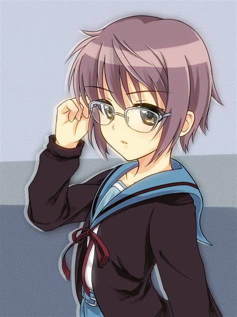 Yuki Nagato From The Melancholy Of Haruhi Suzumiya Anime Images