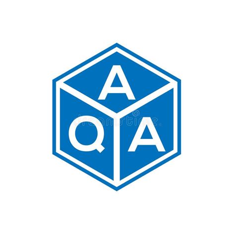 Aqa Letter Logo Design On Black Background Aqa Creative Initials Letter Logo Concept Stock