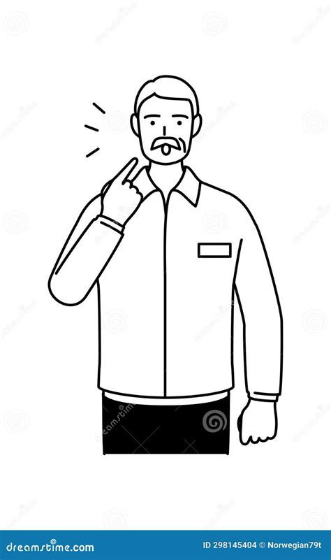 Senior White Man Teaching Pronunciation In English Conversation