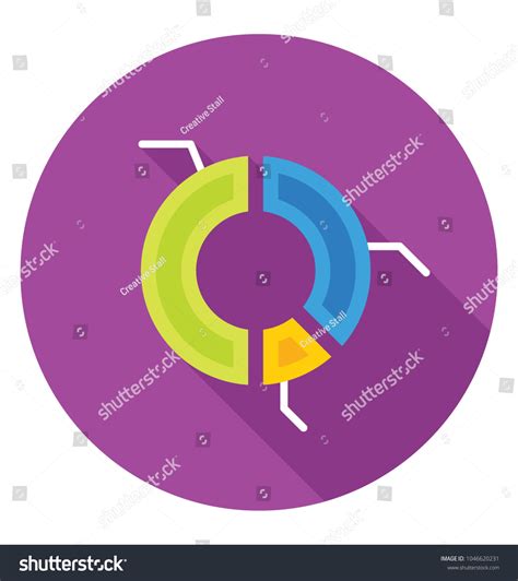 infographic circular diagram data analysis เวกเตอร์สต็อก ปลอดค่า