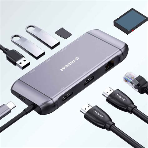 Mbeat Elite X11 Dual 4K HDMI USB C Docking Station