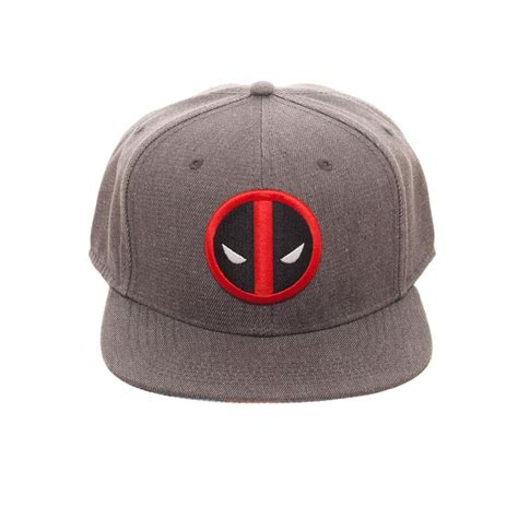 New Product Bioworld Licensed Deadpool Logo Grey Flex Fit Hat Go Get It Now At