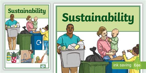 Sustainability Display Poster Teacher Made Twinkl
