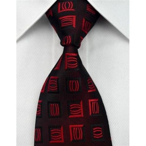 Галстук бордовый в красно черный кубик Tie