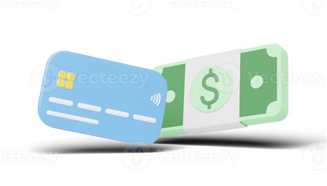 Credit Card With Bundles Cash Floating On Transparent Mobile Banking