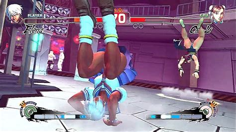 Elena VS Chun Li Hardest AI Ultra Street Fighter IV USFIV FULL
