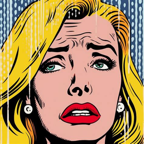 Premium Ai Image A Woman With A Yellow Hair Is Looking Up And Her