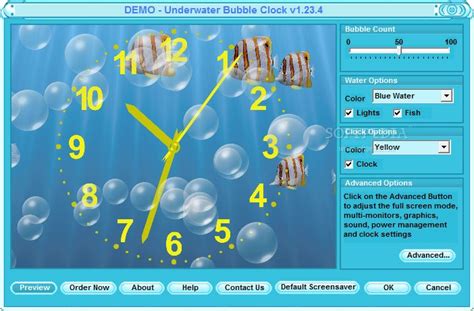 Windows Xp Bubble Clock Scrolller