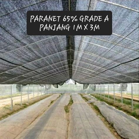 Jual JARING PARANET 65% GRADE A KUALITAS SUPER ( Panjang 1 meter x Lebar 3 meter ) SUNSHADE NET ...