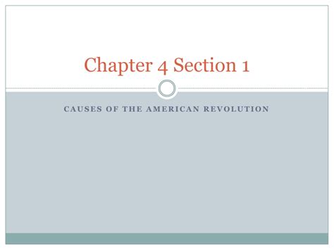 Chapter 4 Section 1
