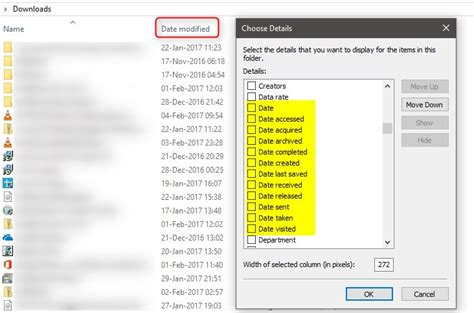Changing Default Date Column In File Explorer Solved Windows 10 Forums