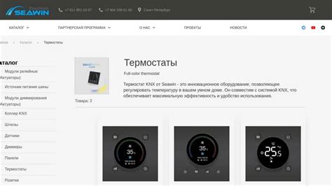 Термостат KNX для умного дома в Санкт-Петербурге 🌡️ | Seawin