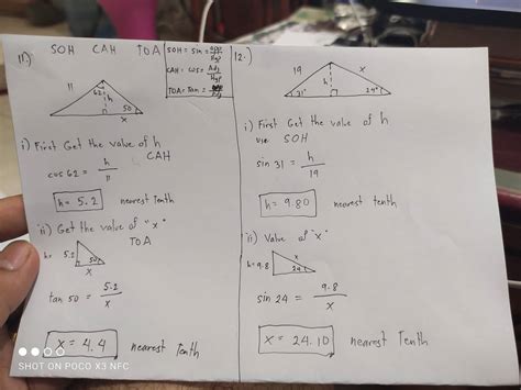 Solved Find The Length Of The Side Labeled X Round Intermediate
