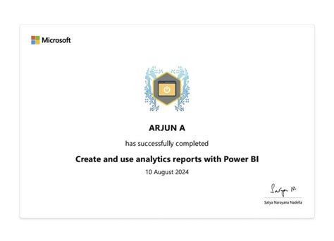 Arjun A On Linkedin Microsoftlearn Learningjourney Powerbi