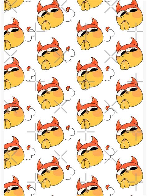 Cute Devil Cursed Emoji Tiktok Meme Face Spiral Notebook For Sale By