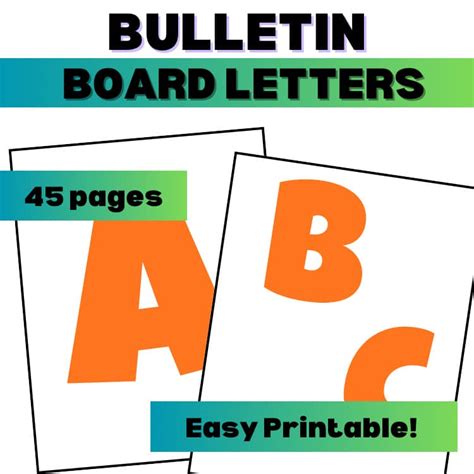 Orange Printable Bulletin Board Letters Bubble Letters Orange
