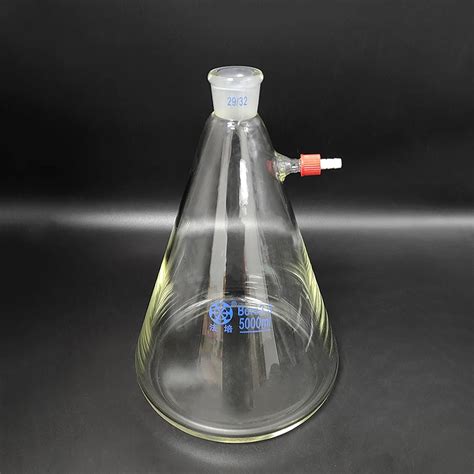 측면 관형 삼각형 플라스크 여과 100ml 500ml 1000ml 5000ml 2932 탈착식 소형 노즐 조인트 삼각 병