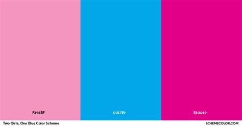 Two Girls One Blue Color Scheme Palettes SchemeColor Com