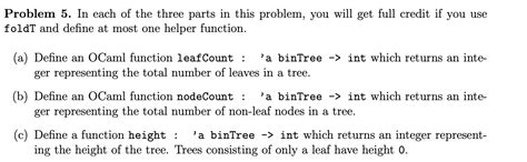 Solved Problem 5 Please Code In Language Ocaml Starter