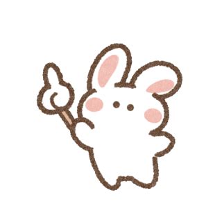 指さし棒うさぎさんかわいいフリーアイコンイラストの無料素材サイトフリーペンシル