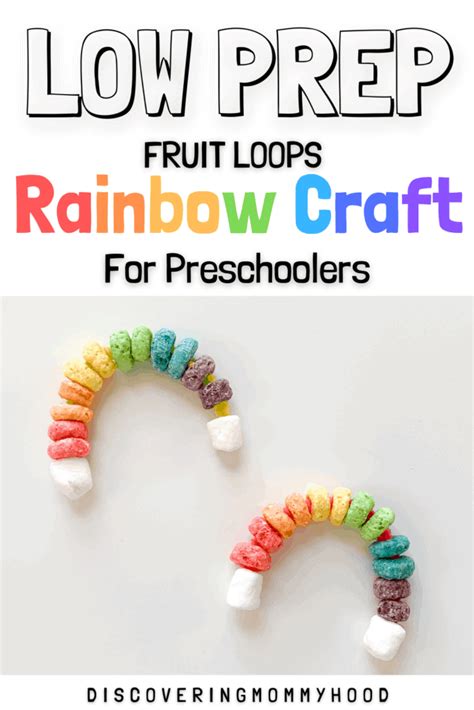 Fruit Loops Rainbow Craft For Preschoolers Discovering Mommyhood