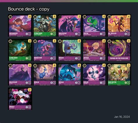Bounce Deck Copy Lorcana Deck Lorcanagg