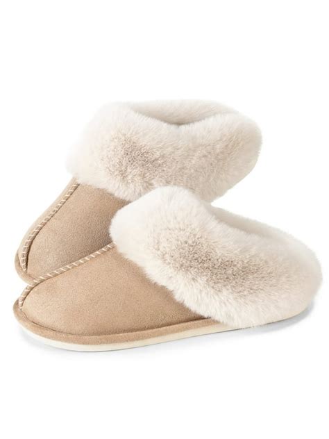 Miluxas Womens House Slippers Clearance Indoor Outdoor Fuzzy Fluffy