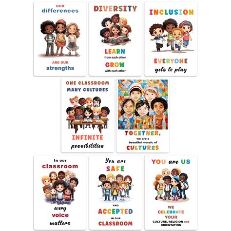 Bqw Diversity Posters For Classroom 8 Multicultural Posters For
