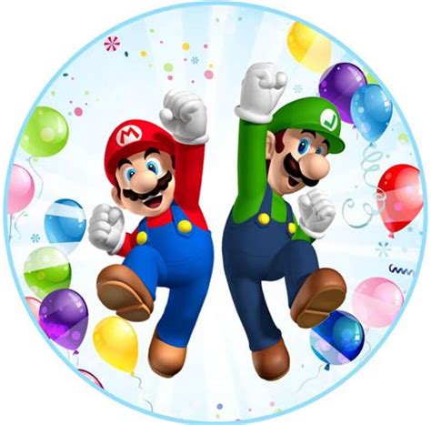 תמונת עוגה עגולה סופר מריו 18 סופר מריו