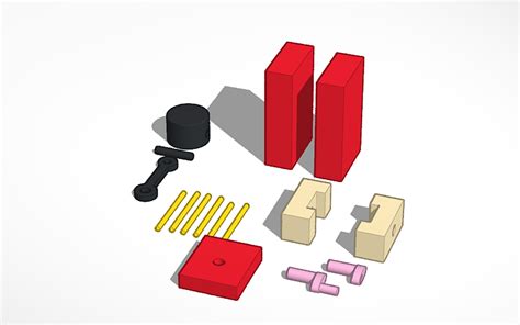 3d Design Single Piston Engine Tinkercad