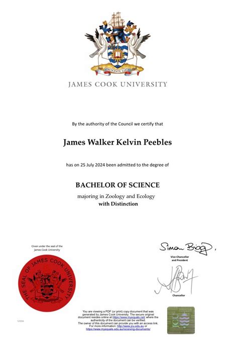 James Peebles On Linkedin I Recently Received My Testamur In The Mail