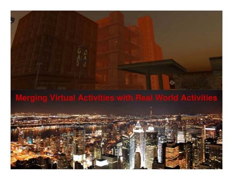 PPT Merging Virtual Real Activities Discussion Guide Virtual