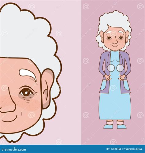 Historieta Hermosa De La Abuela Ilustraci N Del Vector Ilustraci N De Lindo Gente