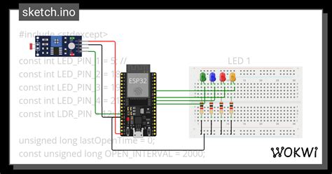 ใบงาน 2 สร้างสรรค์ wokwi esp32 stm32 arduino simulator