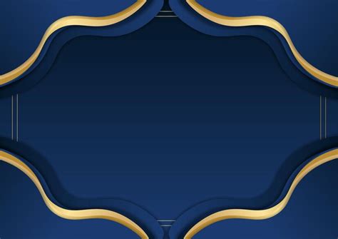 Premium Vector Modern Blue And Gold Abstract Background Vector