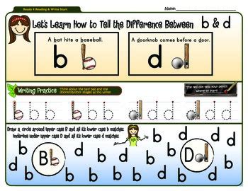 Let S Learn The Difference Between Lower Case B And D TPT