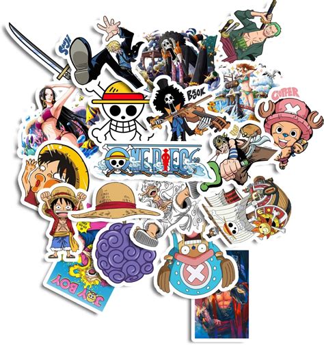 Animes On Trend Pack Of 32 One Piece Wanted Poster Stickers For Laptop