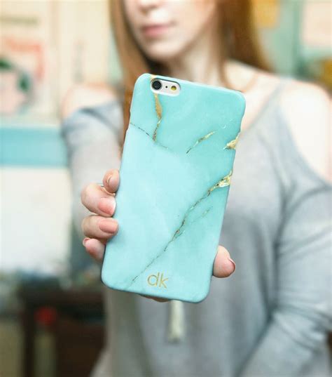 Personalized Phone Case Turquoise Marble Iphone Pro Case Etsy