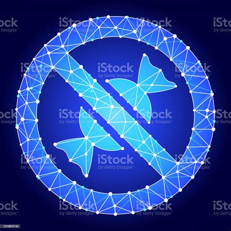 No Candy Allowed Blue Triangle Node Vector Pattern Stock Illustration